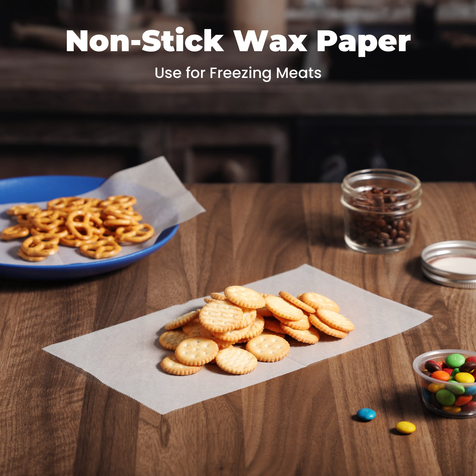 6" x 10.75" Inter-folded Deli Dry Wrap Wax Paper Sheets with Dispenser ...