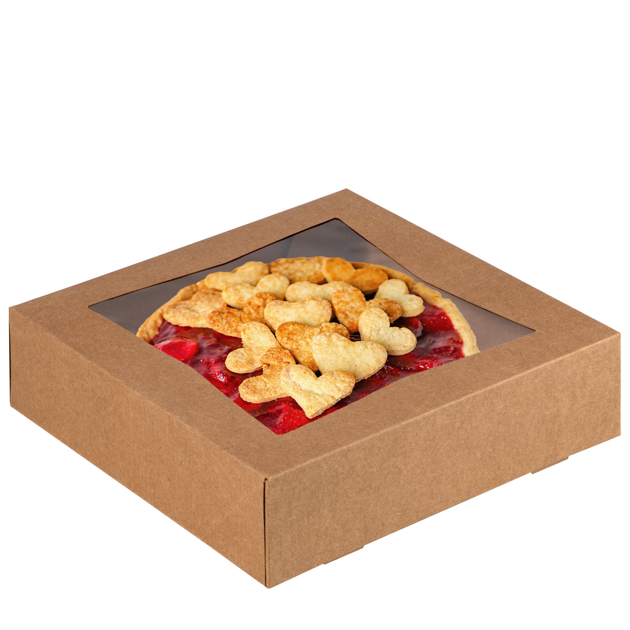 Bakery / Pie Box with Window 10x10x2.5", popup | Inbulks
