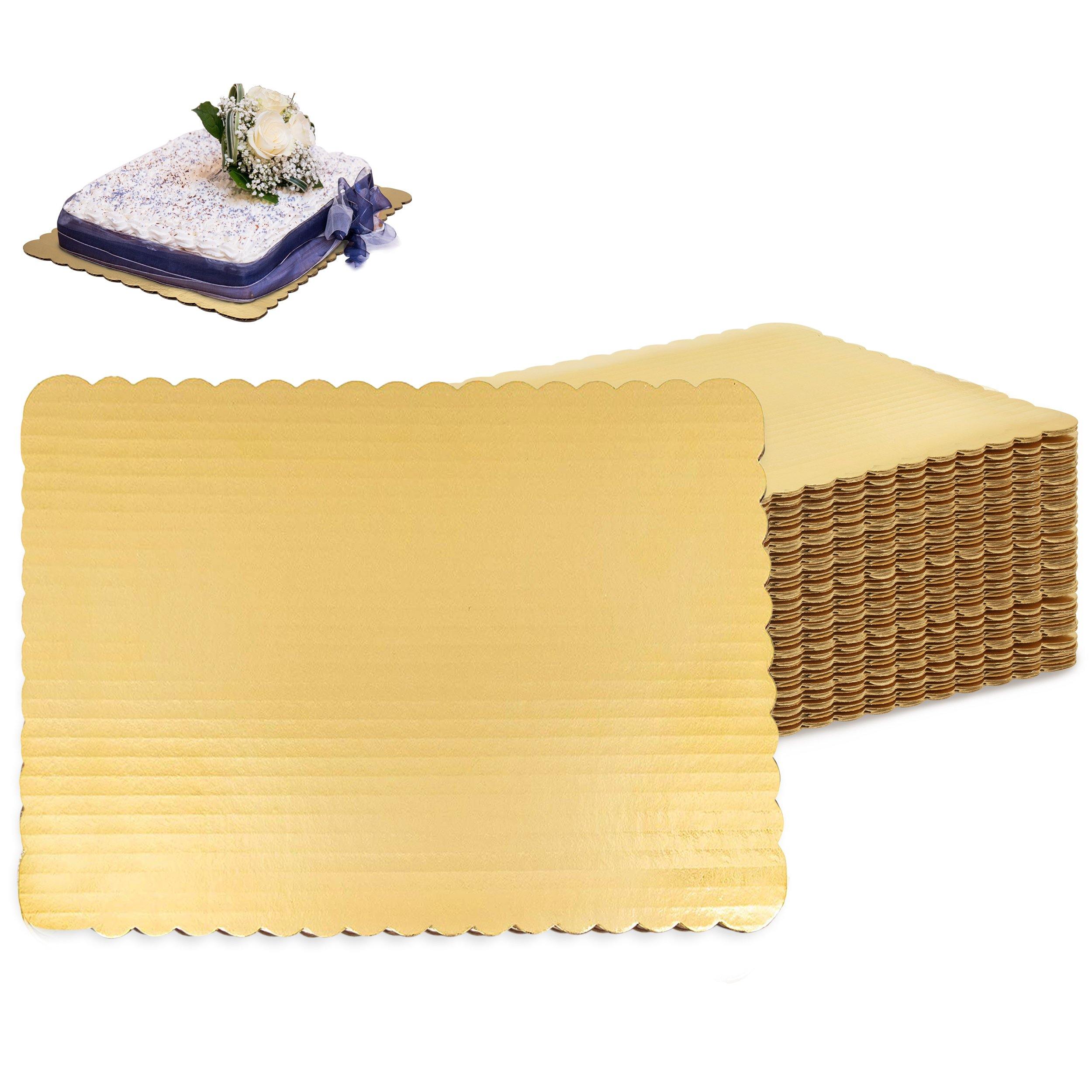 14" Gold Rectangle Cake Boards | Inbulks