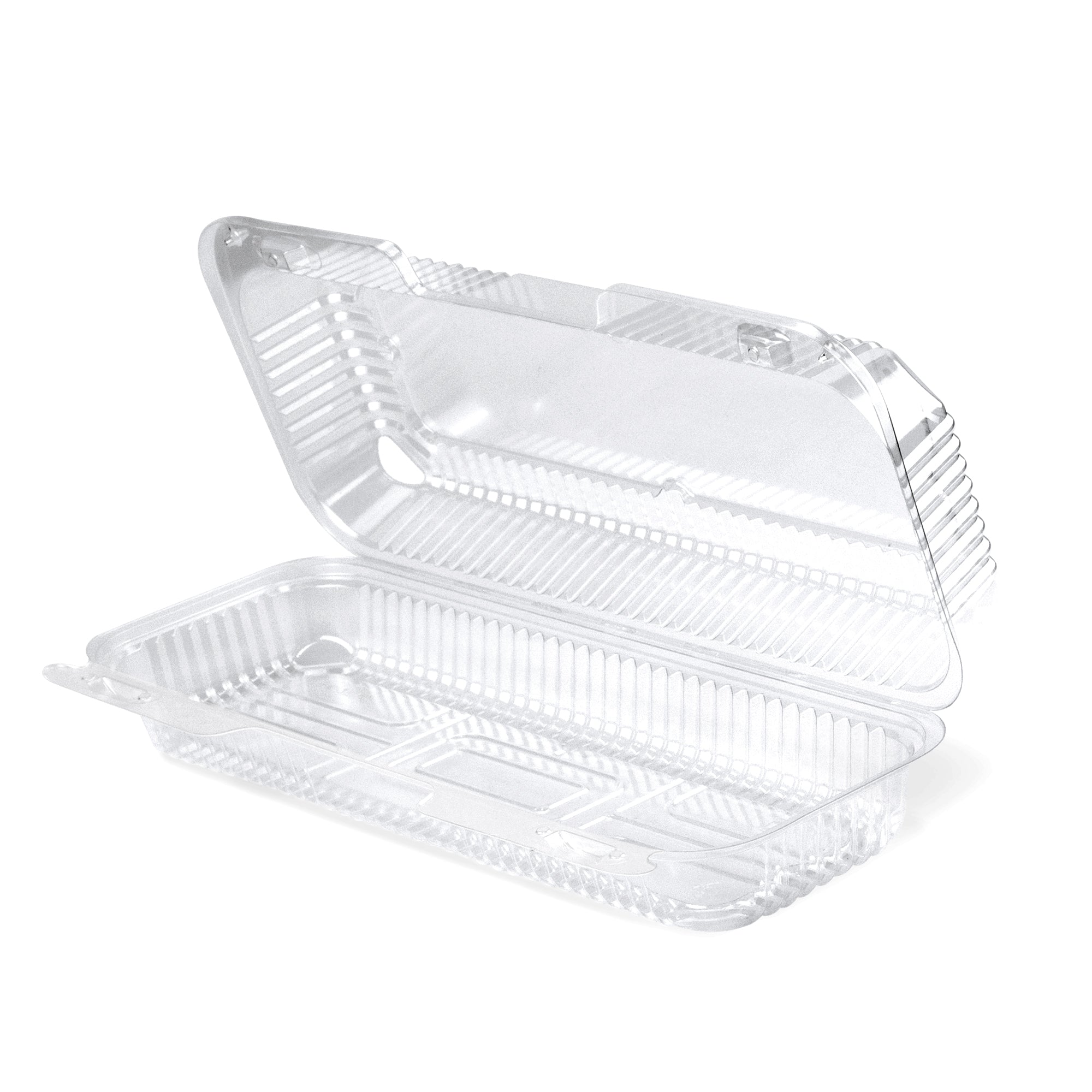 Clear Hinged Plastic Containers - 12 x 5 x 3'' | Inbulks